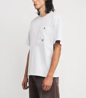 Stone Island Cotton Logo-pocket T-shirt - Blue