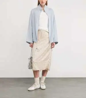 Sandro Embroidered Funnel-neck Jacket