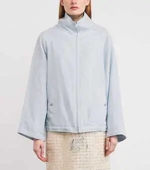 Sandro Embroidered Funnel-neck Jacket