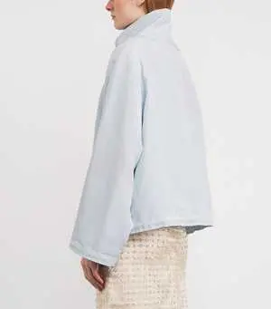 Sandro Embroidered Funnel-neck Jacket