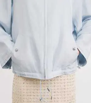 Sandro Embroidered Funnel-neck Jacket