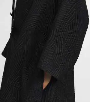 Eskandar Silk-wool Blend Stand-collar Coat