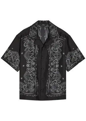 Amiri Bandana-print Silk Shirt
