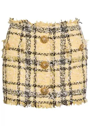 Balmain Checked Skirts