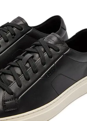 BOSS Kieran Leather Sneakers - Black