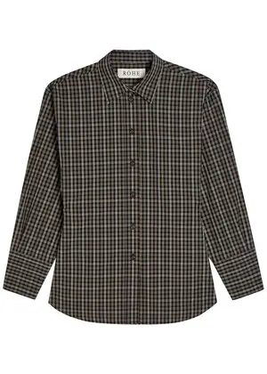 RÓHE Checked Cotton Shirt