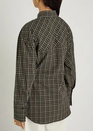 RÓHE Checked Cotton Shirt