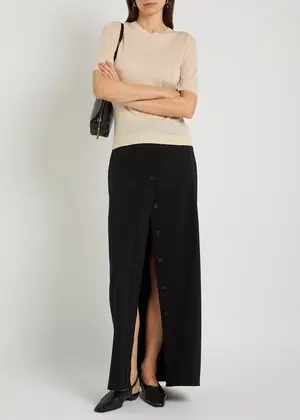 COURREGES Crepe Maxi Skirt