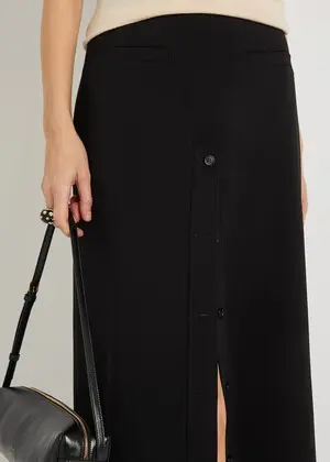 COURREGES Crepe Maxi Skirt