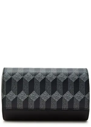 AU DEPART Printed Leather Watch Case