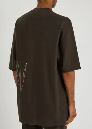 Rick Owens X Moncler Jumbo Embroidered Cotton T-shirt