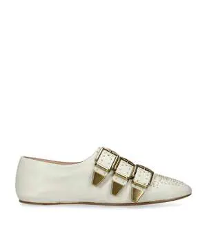 Chloé Leather Buckled Susanna Ballet Flats