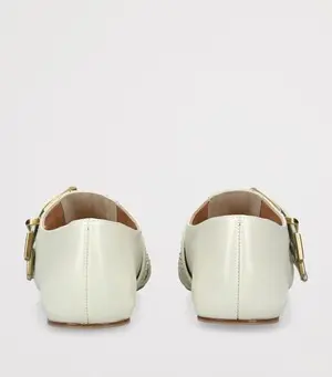 Chloé Leather Buckled Susanna Ballet Flats