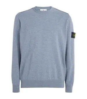 Men's Stone Island Blue Sweaters