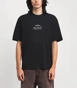 Stone Island Cotton Logo T-shirt - Black