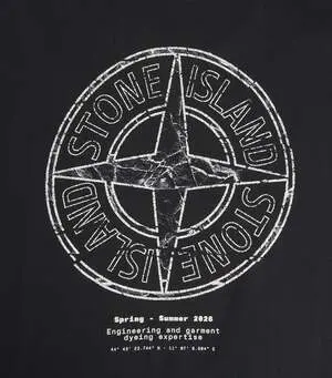 Stone Island Cotton Logo T-shirt - Black