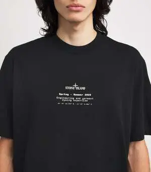 Stone Island Cotton Logo T-shirt - Black
