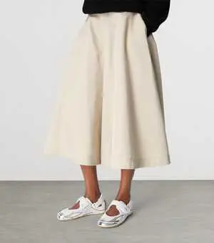 Bottega Veneta Fabric And Faux Leather Mary Jane Sneakers - Silver