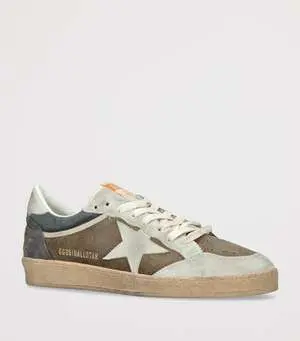 GOLDEN GOOSE Ball Star Suede Sneakers - Beige