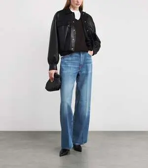 FRAME The Collegiate Wide-leg Jeans - Blue