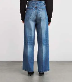 FRAME The Collegiate Wide-leg Jeans - Blue