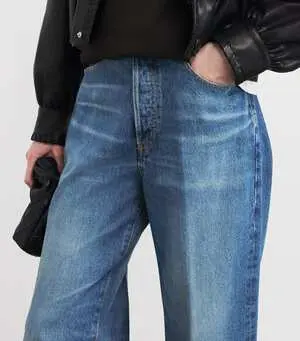 FRAME The Collegiate Wide-leg Jeans - Blue