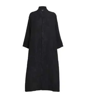 Eskandar Silk-wool Blend Stand-collar Coat