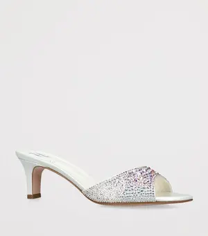 GINA Crystal Comet Mules 50 - White