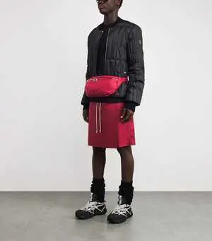 Rick Owens X Moncler Down Geocamo Flight Jacket - Black