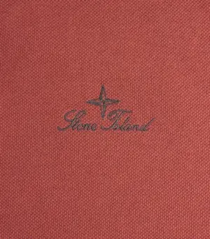 Stone Island Cotton Embroidered Polo Shirt - Red