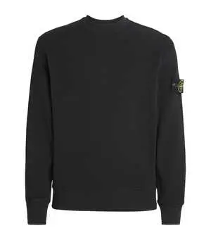 Stone Island Cotton Waffle-knit Crew Neck Sweater