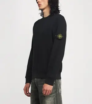 Stone Island Cotton Waffle-knit Crew Neck Sweater