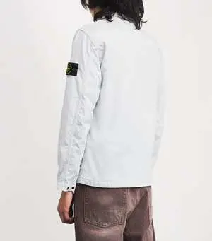Stone Island Organic Cotton Compass Shirt Jacket - Blue