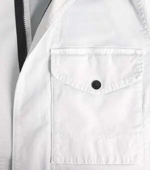 Stone Island Organic Cotton Compass Shirt Jacket - Blue
