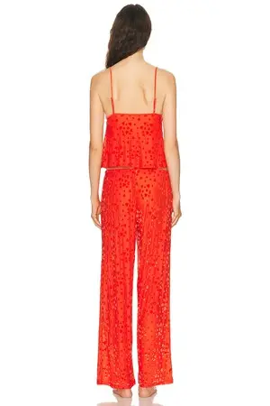 SKIMS Sheer Velvet Burnout Cami & Pant Set