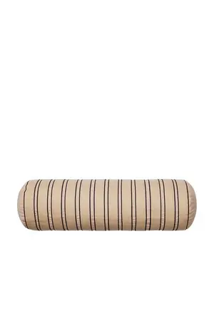 FERM LIVING Twill Bolster Cushion - Cashmere & Black
