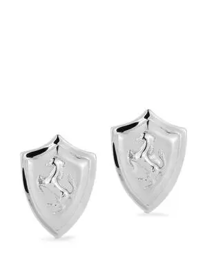 Mateo Stallion Shield Cufflinks - Silver