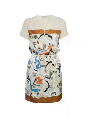Sandro Mini Graphic Print Dress