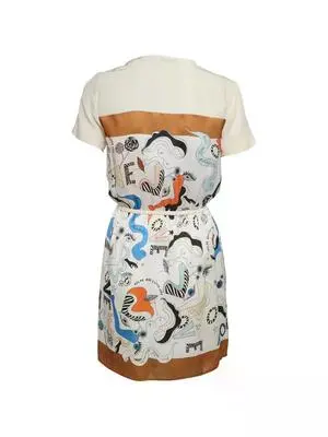 Sandro Mini Graphic Print Dress