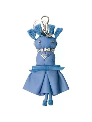 Prada Tassel Keychain Charm - Blue