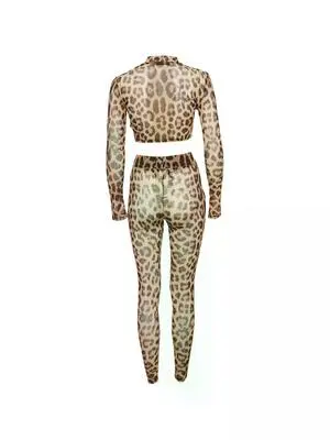 Philipp Plein Leopard-print Mesh Set