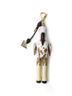 Prada Animal-motif Keyring - White