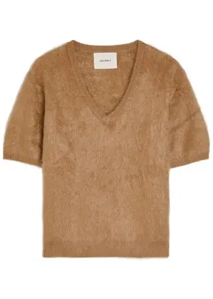 Tan Cashmere Tops