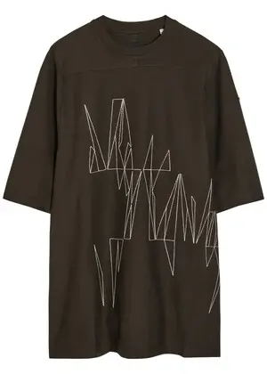 Rick Owens X Moncler Jumbo Embroidered T-shirt
