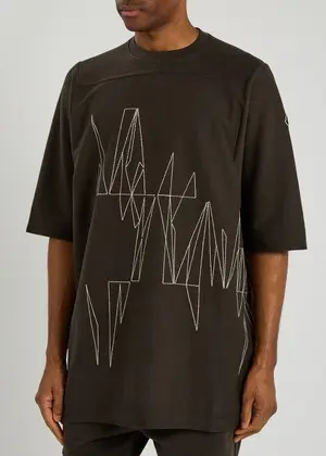 Rick Owens X Moncler Jumbo Embroidered T-shirt