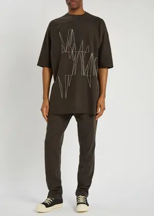Rick Owens X Moncler Jumbo Embroidered T-shirt