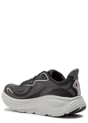HOKA® Clifton 10 Jacquard Mesh-knit Sneakers - Grey