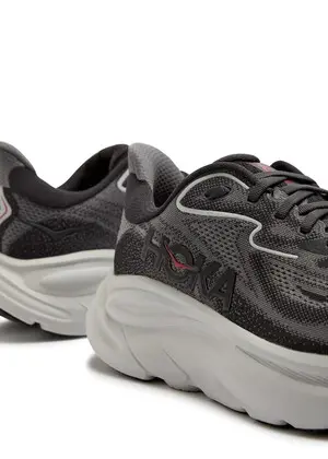 HOKA® Clifton 10 Jacquard Mesh-knit Sneakers - Grey