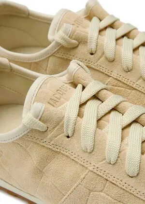 Jacquemus Les Tennis Textured Suede Sneakers - Ivory