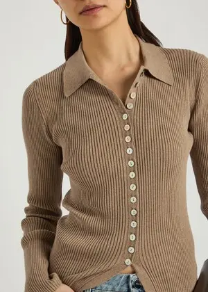 RÓHE Ribbed Stretch-cotton Shirt